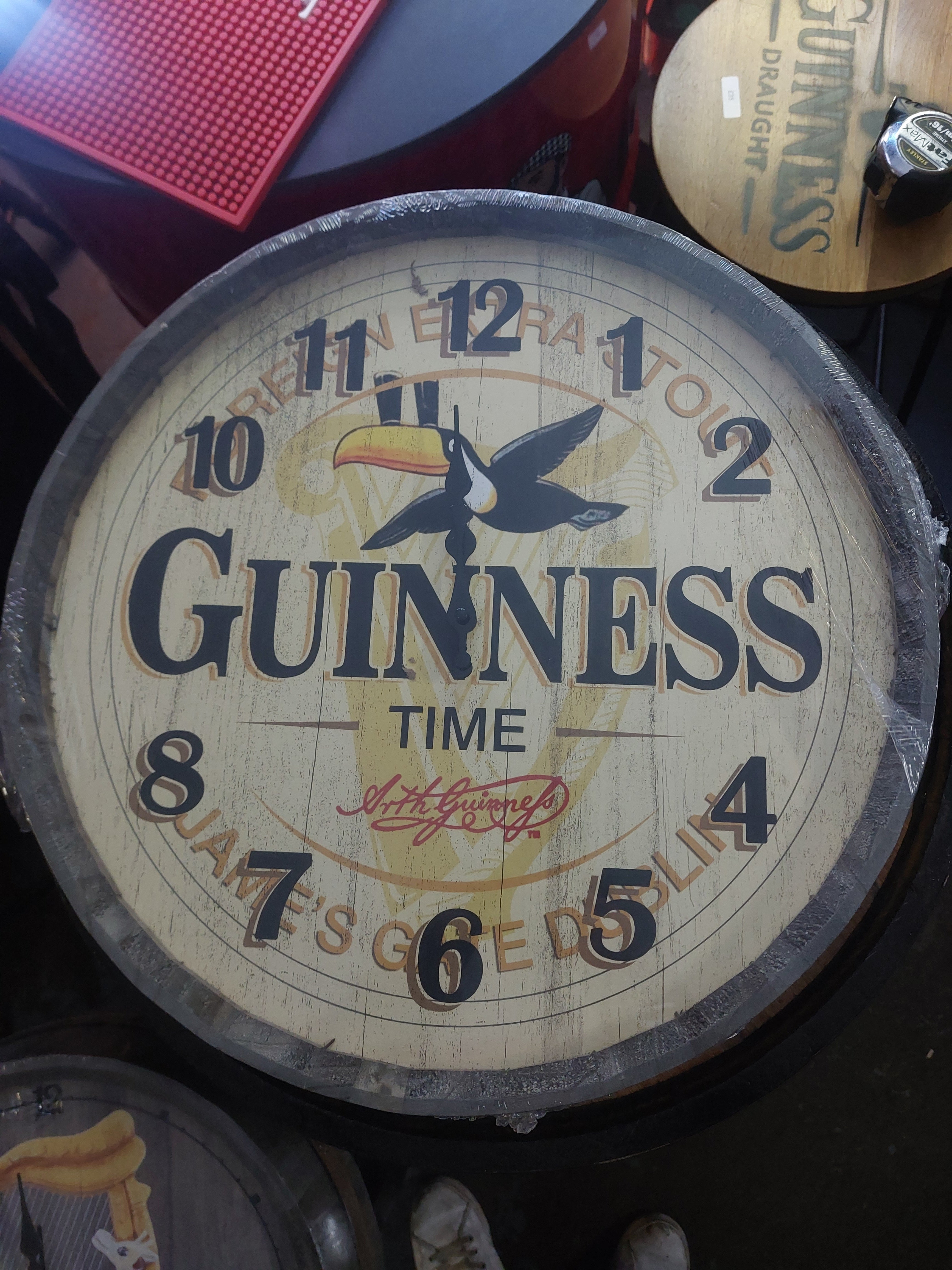 Large guinness clock – PUB SUPPLIES