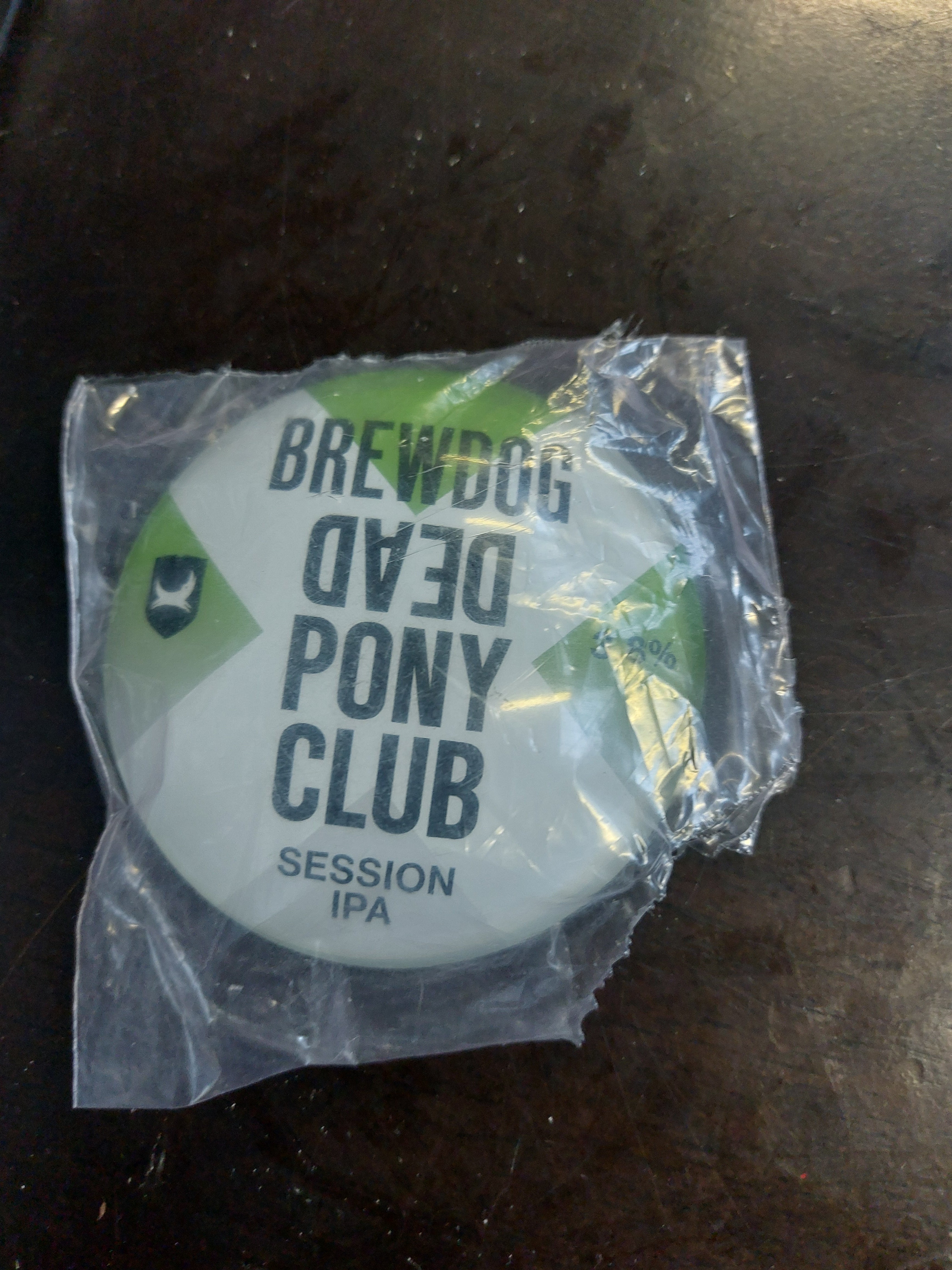 Brewdog dead pony club round badge – PUB SUPPLIES