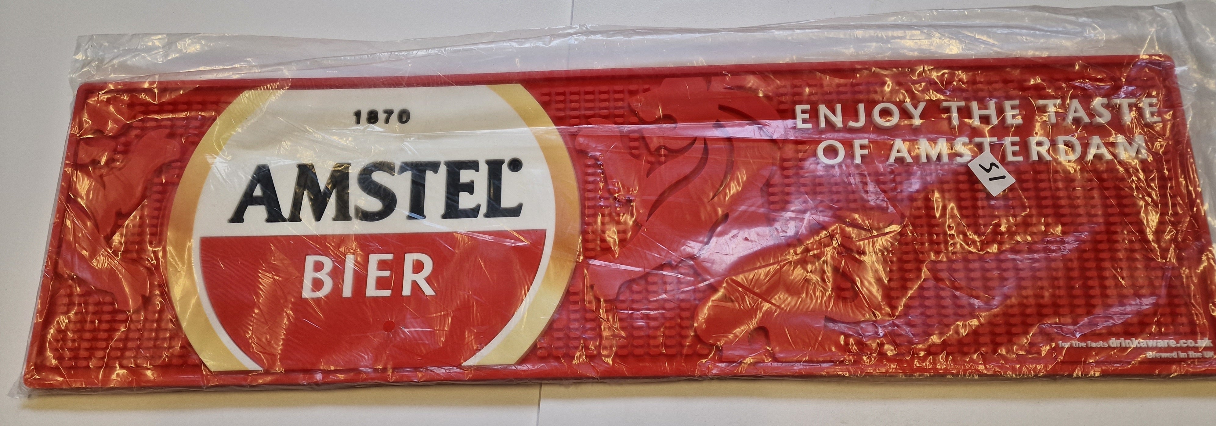 AMSTEL RUBBER BAR RUNNER – PUB SUPPLIES